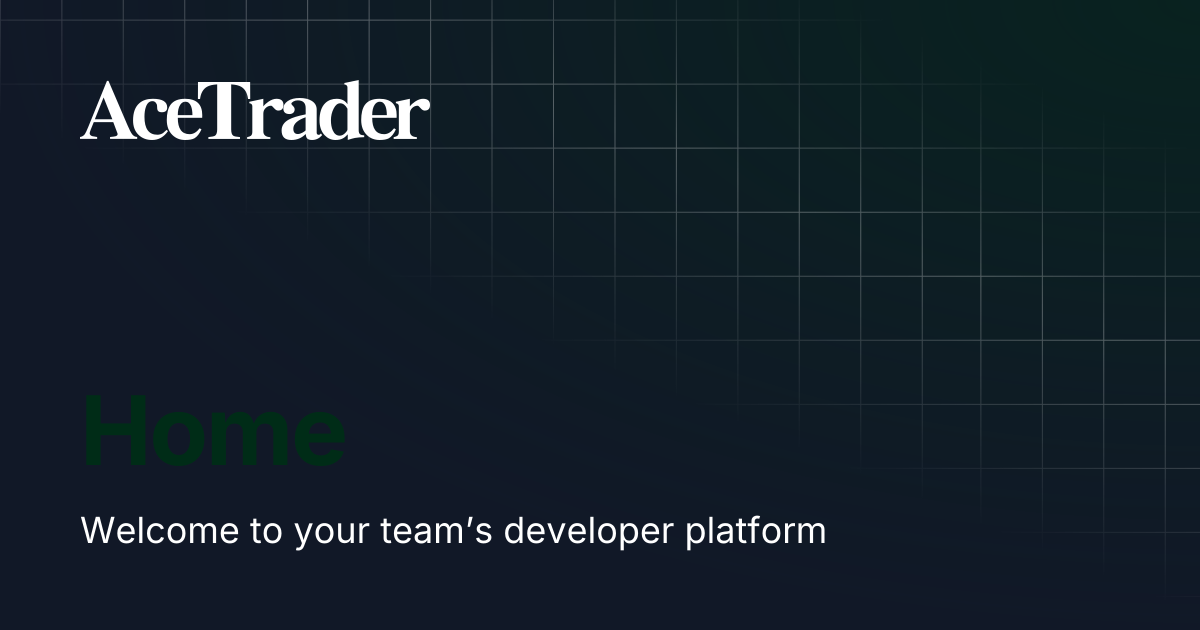 Home | AceTrader Documentation
